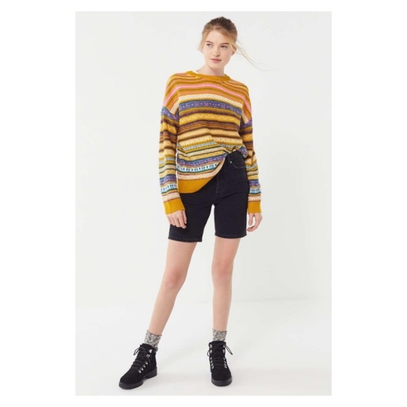 Urban Outfitters | Sweaters | Uo Taxi Driver Patterned Pullover Sweater ...